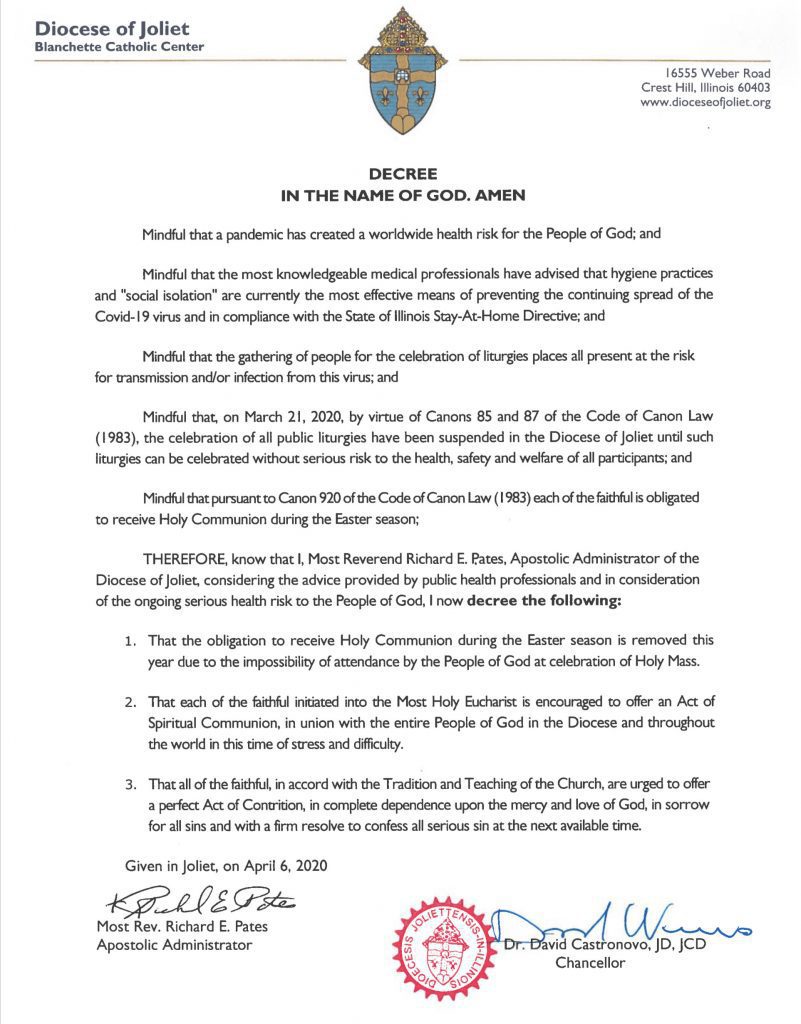 COVID-19 Information - St. Mary Immaculate Parish